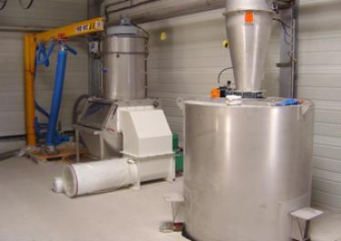 Semi-automatic sack discharging - Ergotip | Palamatic Process