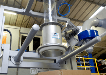 octabin filling bulk handling magnetic detection